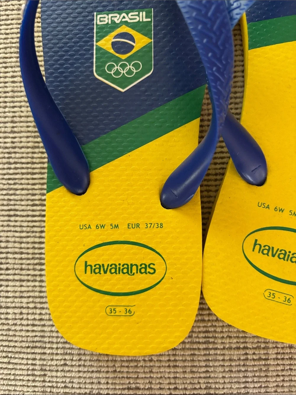 Havaianas | Shoes | Havaianas Brazil Olympic Crest Flip Flops Unisex W6 ...